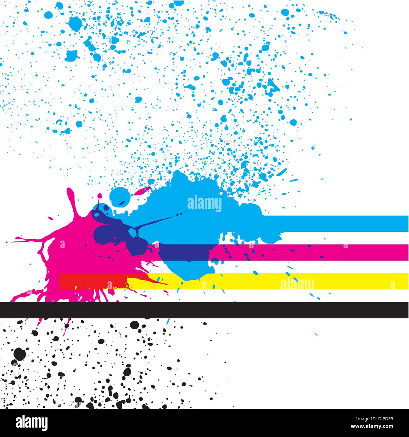 Paint splashes with cmyk colors Stock Vector Image & Art - Alamy