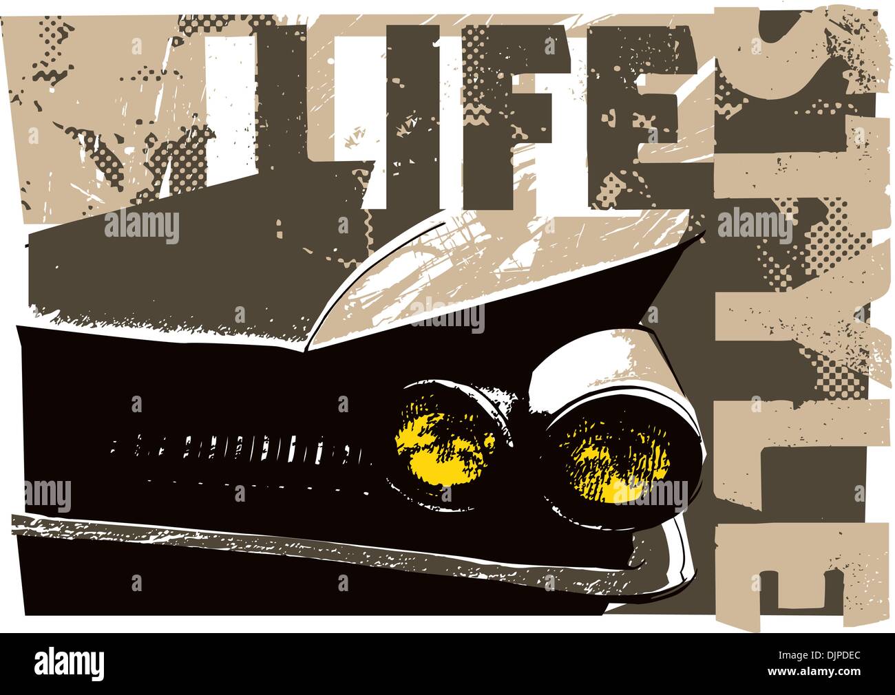 Poster with head lights Stock Vector Image & Art - Alamy