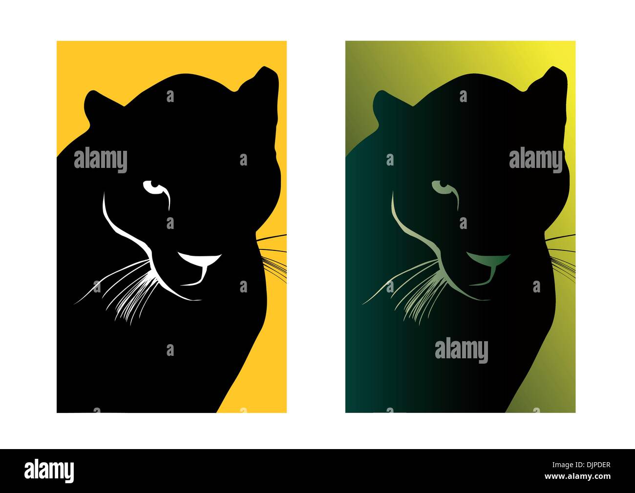 Captive puma cat Stock Vector Images - Alamy