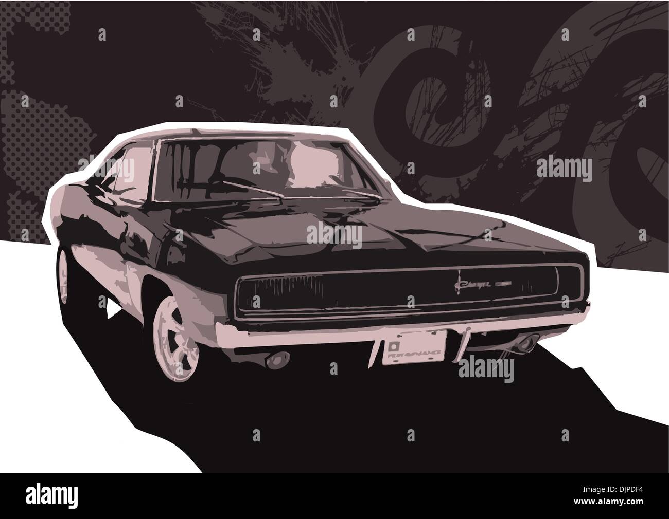 Retro car background Stock Vector Image & Art - Alamy