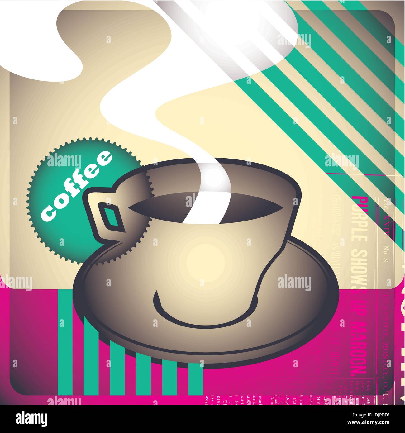 Retro coffee background Stock Vector Image & Art - Alamy