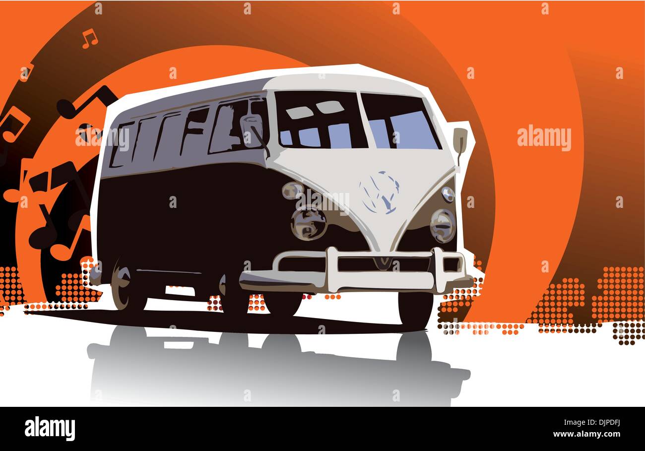 Retro van hi-res stock photography and images - Alamy