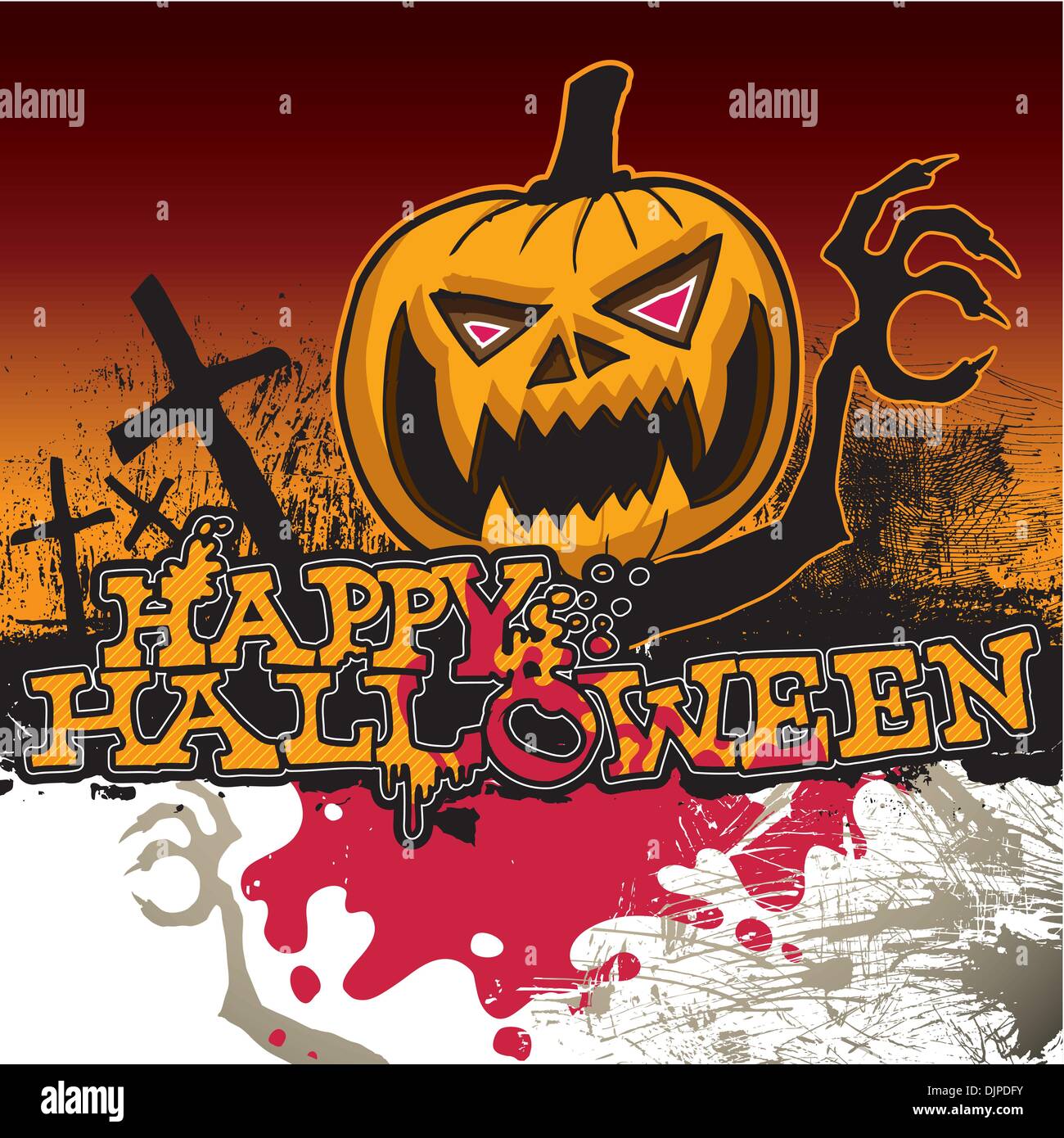 Scary halloween banner Stock Vector Image & Art - Alamy