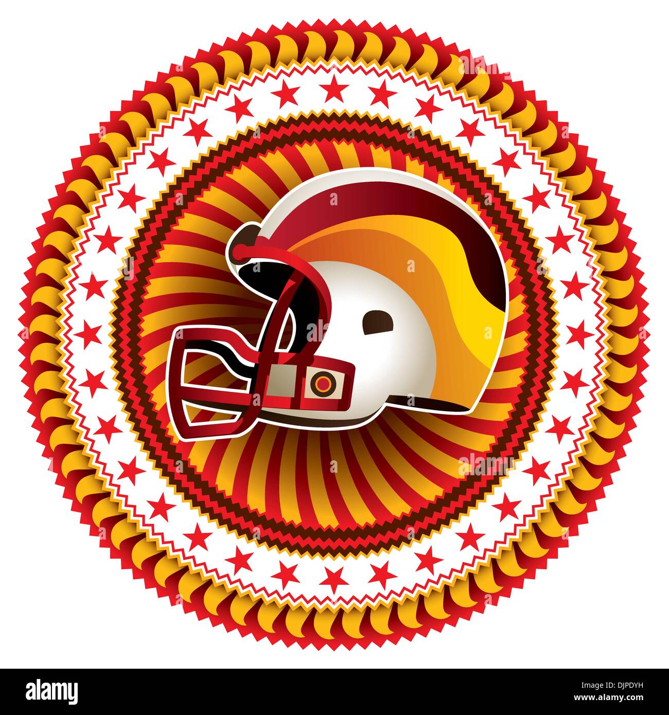 Stylish label with american football helmet Stock Vector Image & Art ...