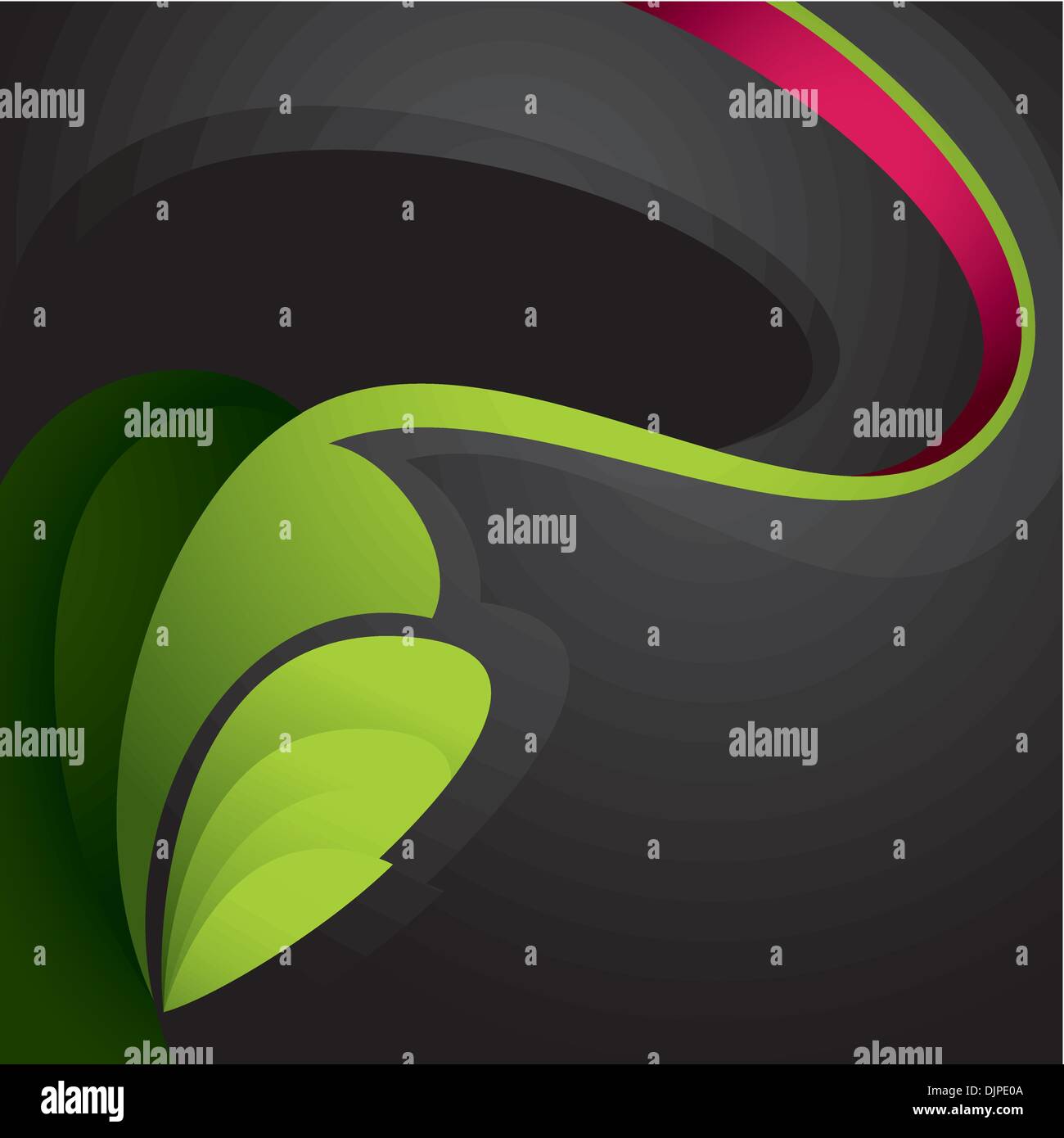 Stylized floral shape Stock Vector Images - Alamy