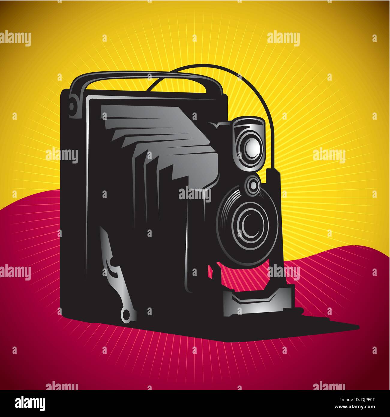 Stylized illustration of old camera Stock Vector Image & Art - Alamy