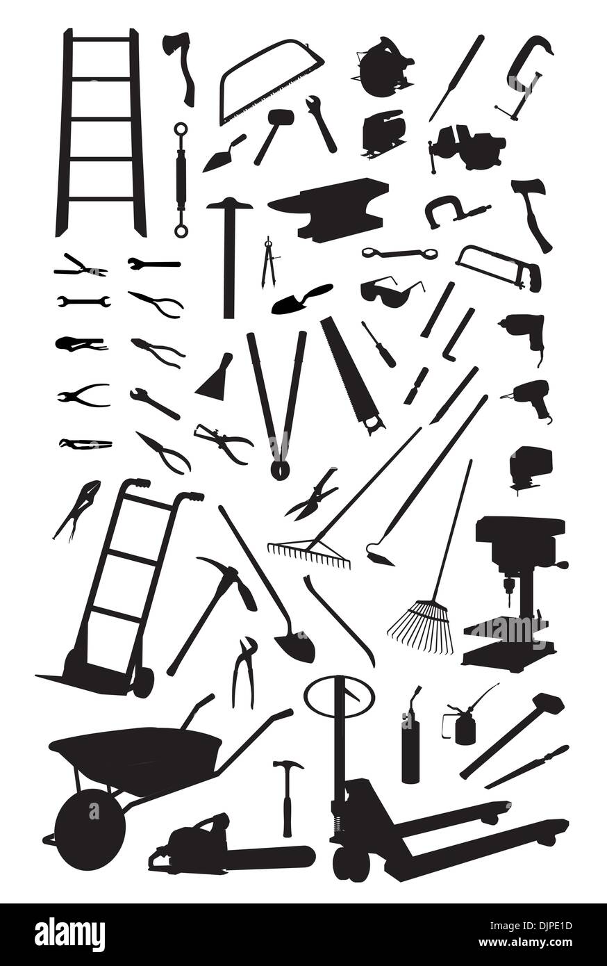 Pliers isolated on white Stock Vector Images - Alamy