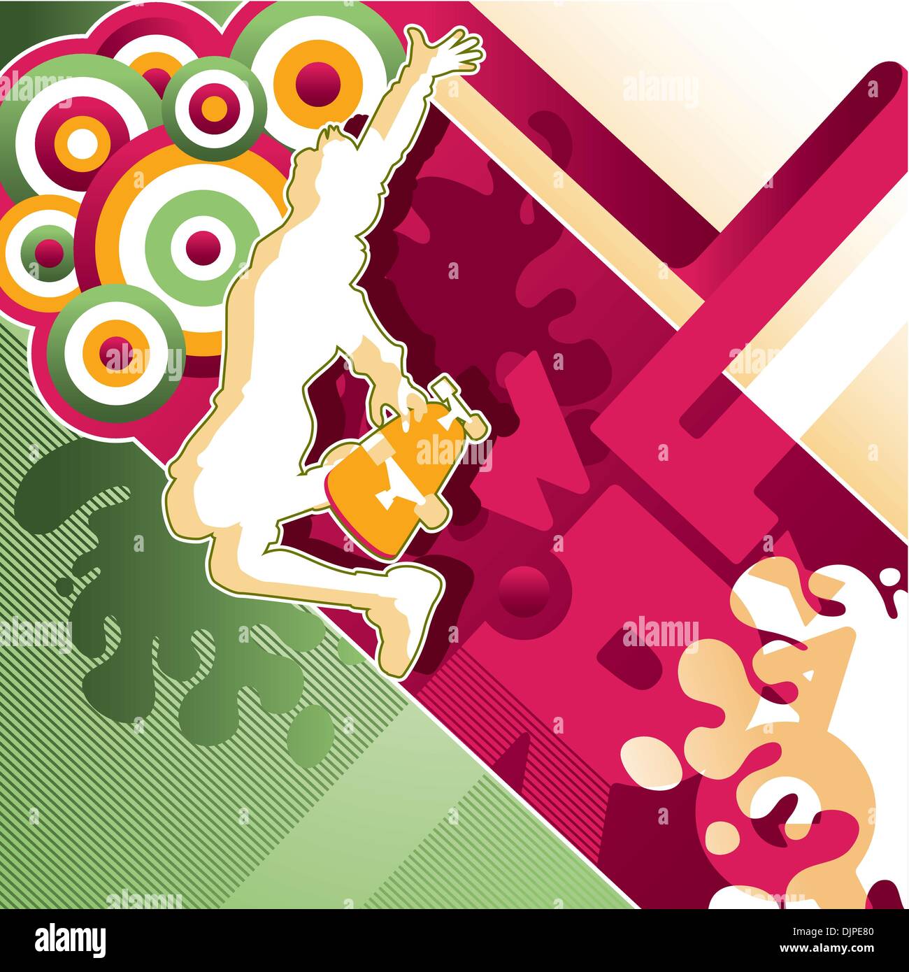 Urban colored artistic poster Stock Vector Image & Art - Alamy