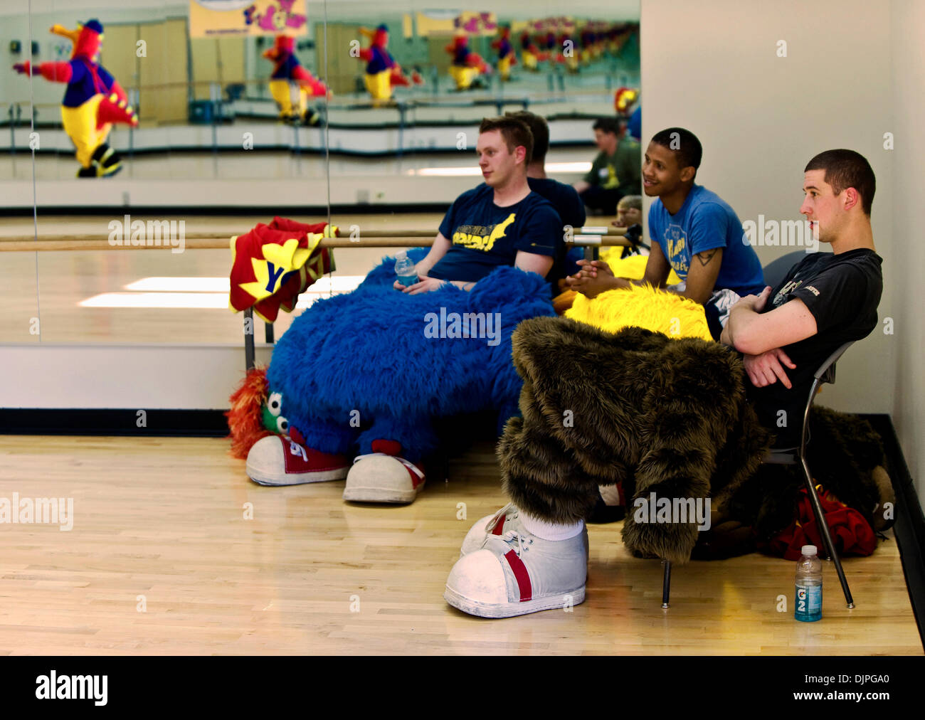 March 19, 2010 - Kutztown, Pennsylvania, USA - Mascot performers ...