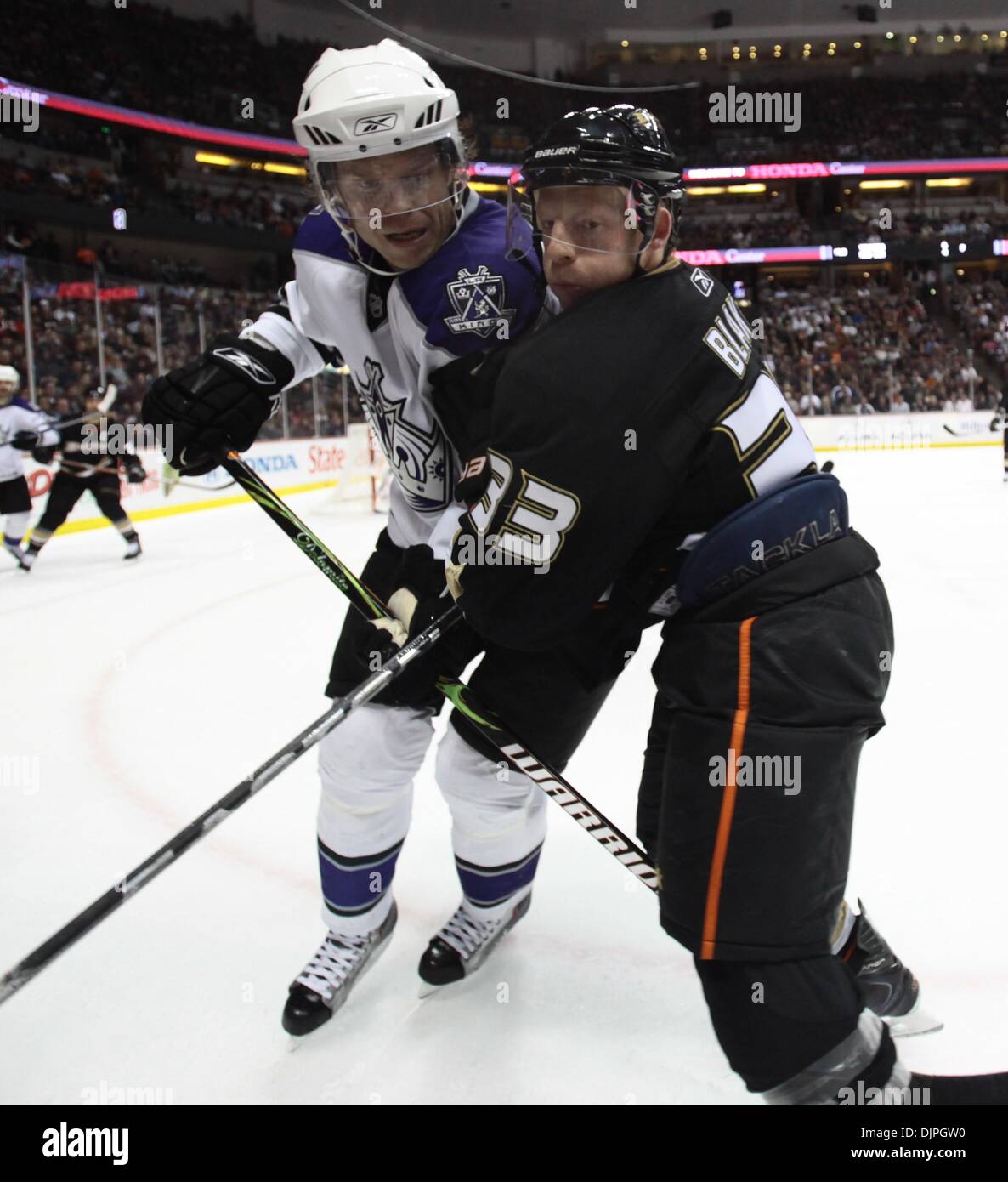 Apr. 06, 2010 - Anaheim, California, U.S. - Los Angeles Kings' left ...