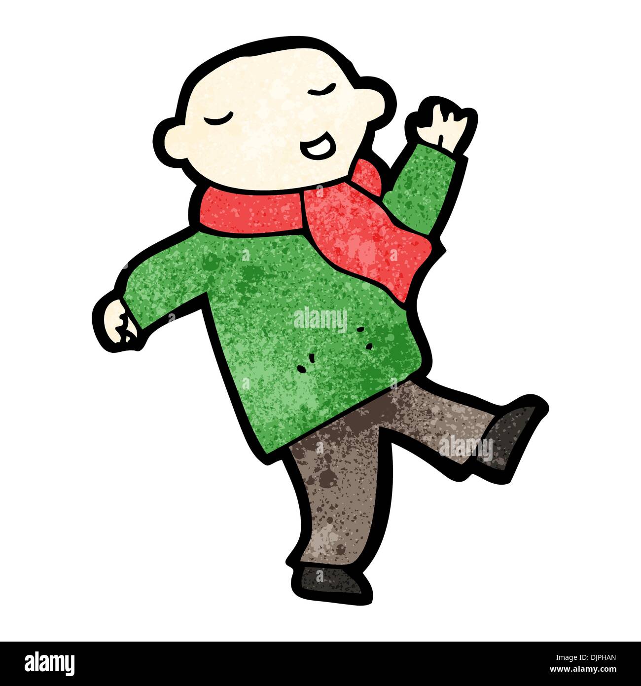 Bald man dancing Stock Vector Images - Alamy
