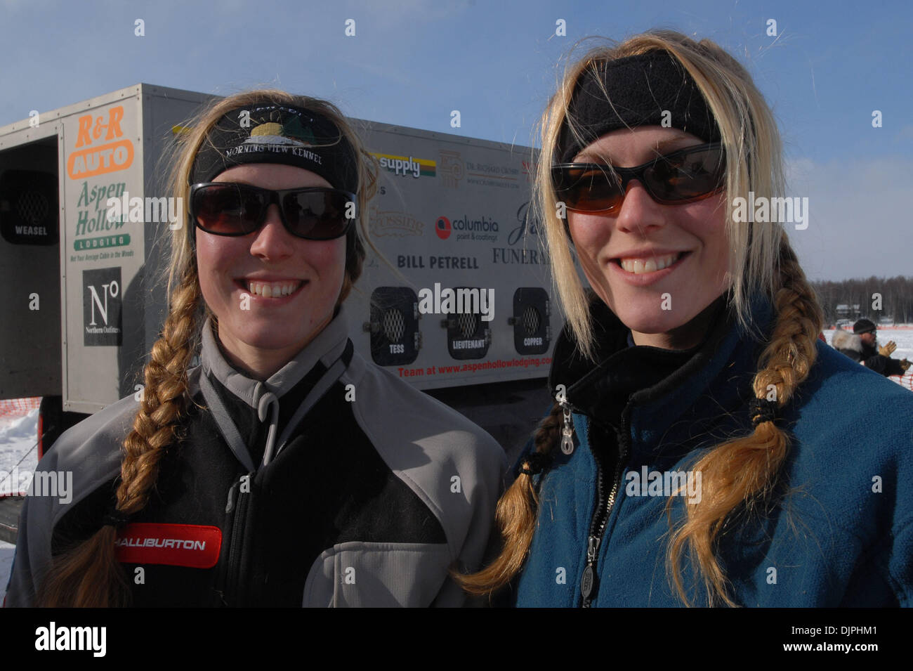Mar 07, 2010 - Willow, Alaska, USA - ANNA BERINGTON with her twin ...