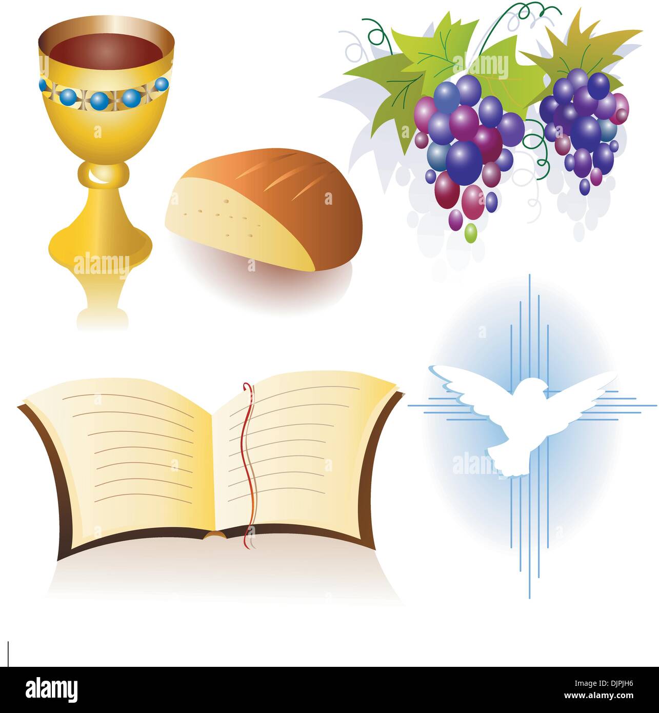 Christian communion cup loaf hi-res stock photography and images - Alamy