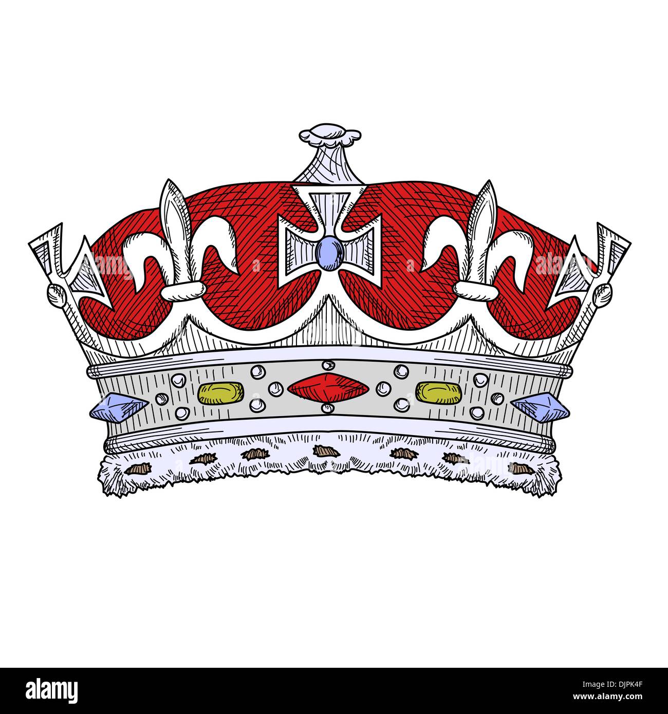 Crowning of the monarch Stock Vector Images - Alamy