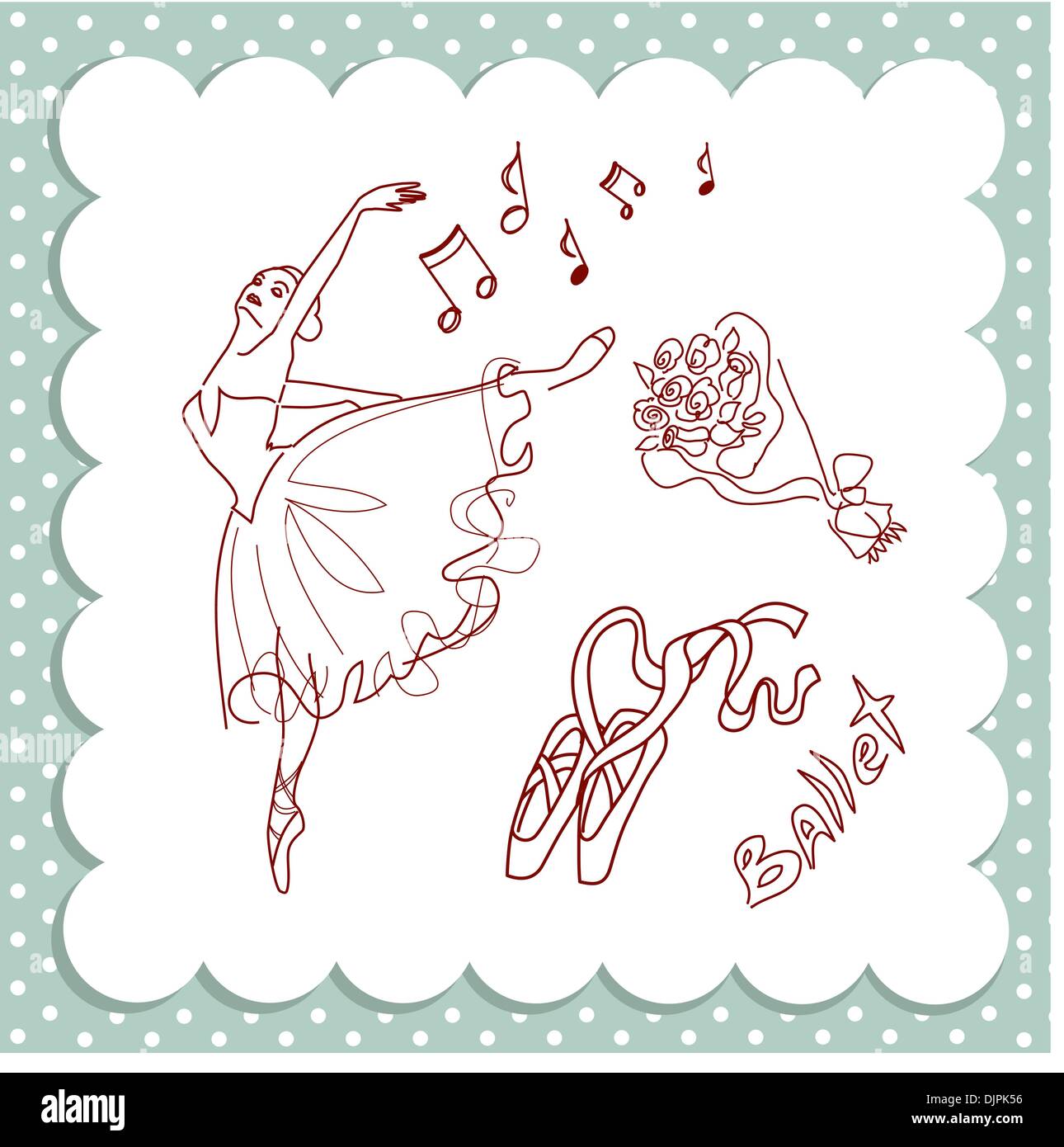 Ballet performance, movement Stock Vector Images - Alamy