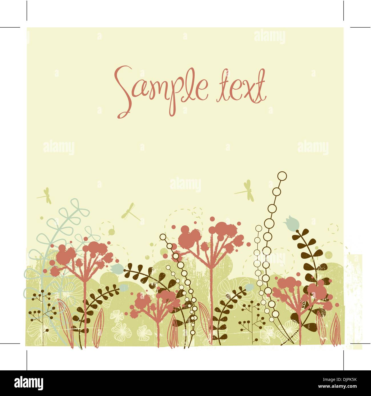 Grunge flower background Stock Vector Image & Art - Alamy