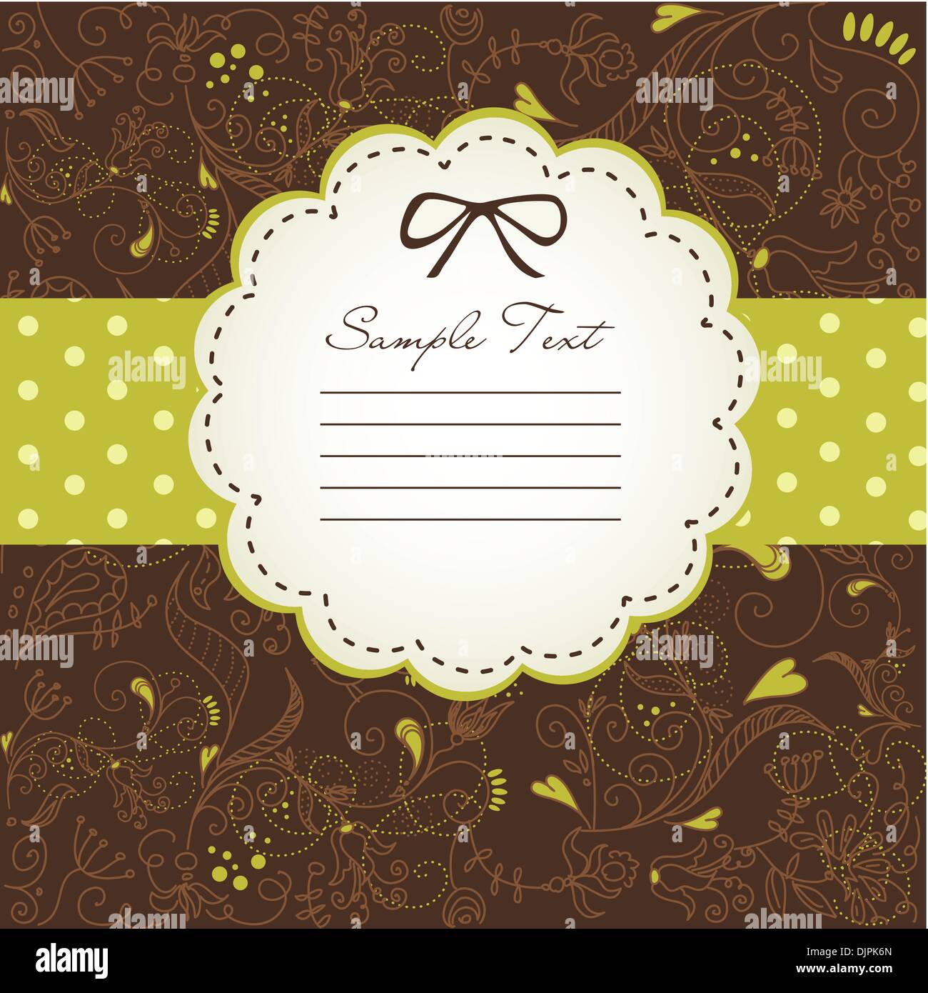 Template frame design for a card Stock Vector Image & Art - Alamy