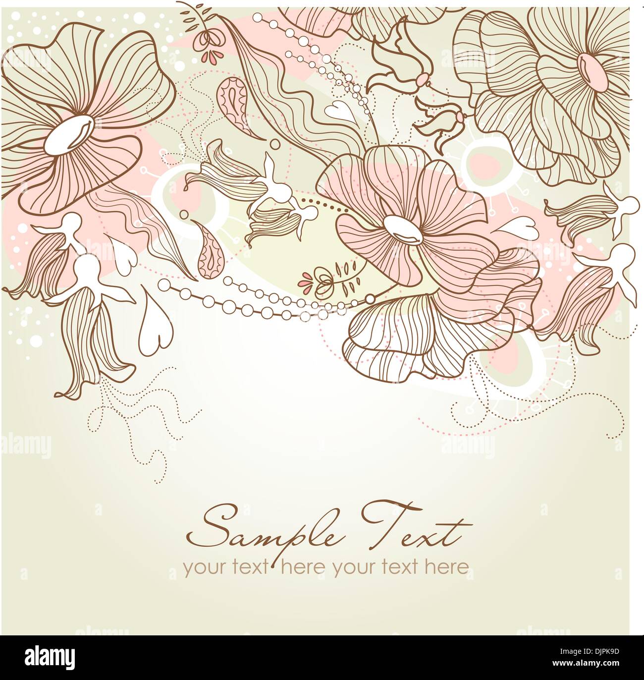 Modern floral background Stock Vector Image & Art - Alamy