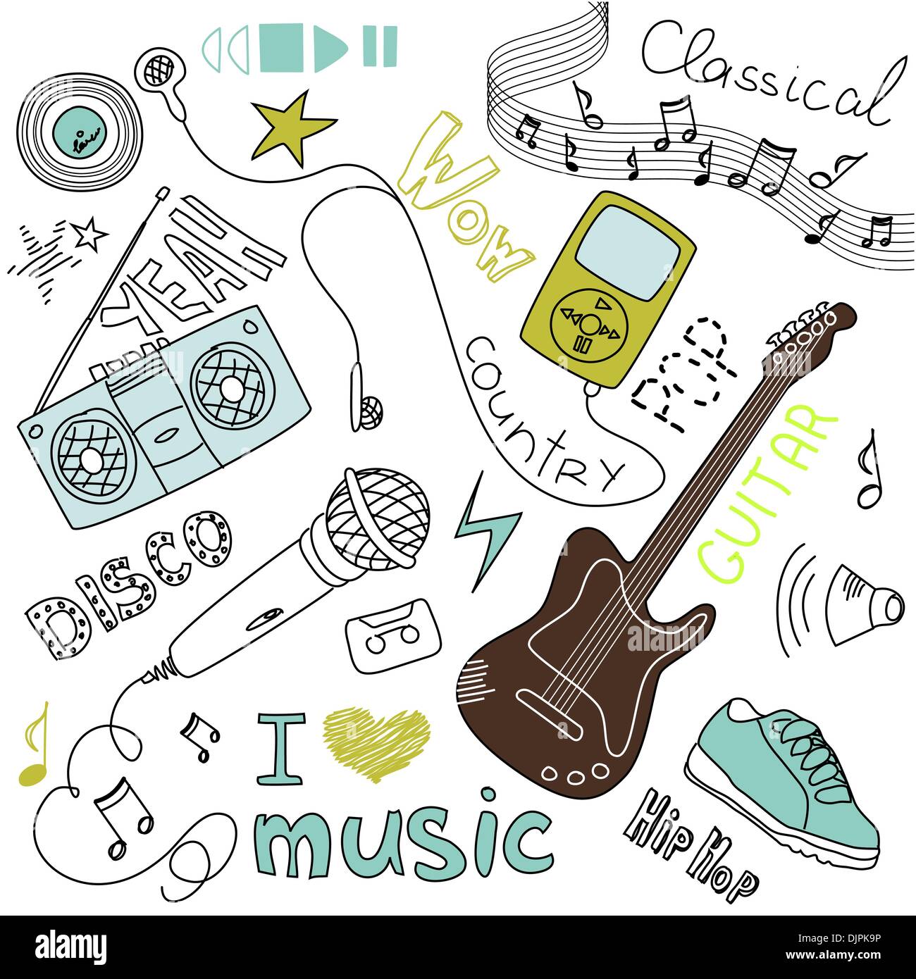 Music Vector Doodles Stock Vector Image & Art - Alamy