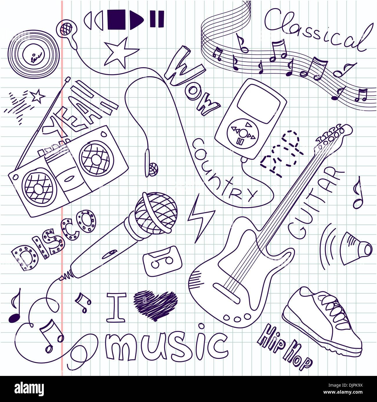 Music Vector Doodles Stock Vector Image & Art - Alamy