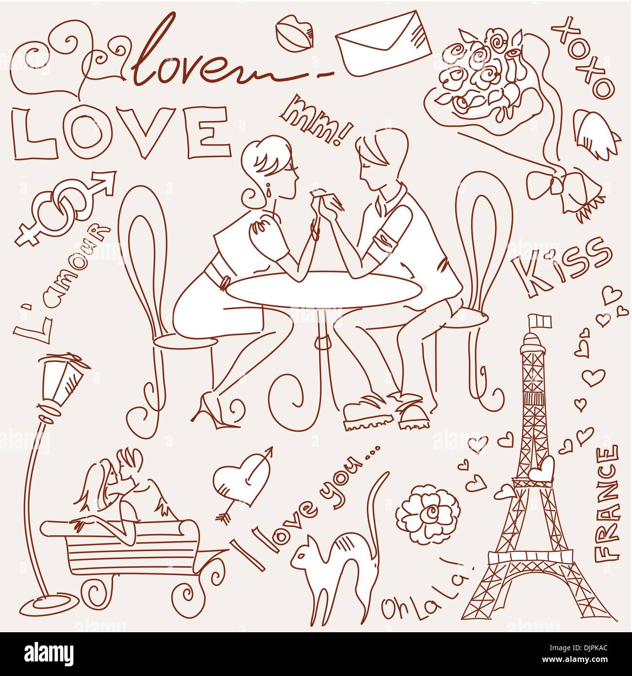 Partner shopping Stock Vector Images - Alamy