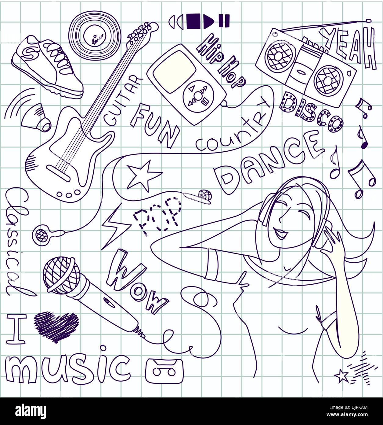 Funky vector music Stock Vector Image & Art - Alamy