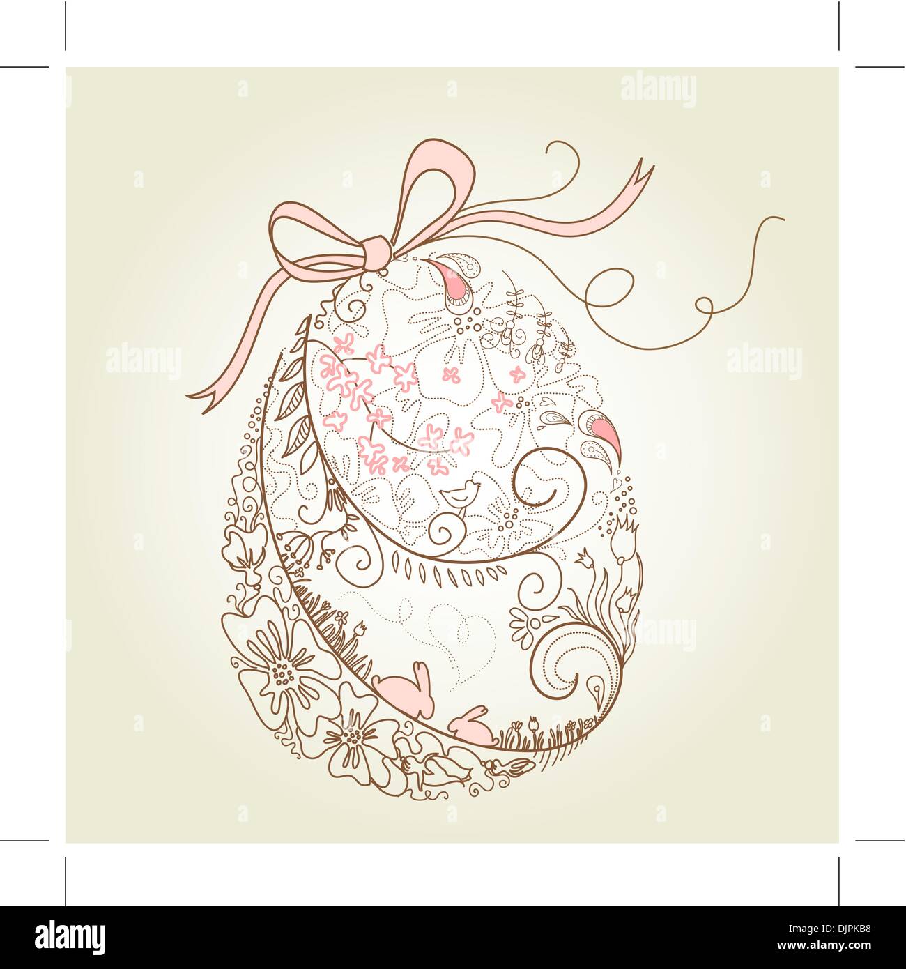 Stylized easter egg Stock Vector Images - Alamy