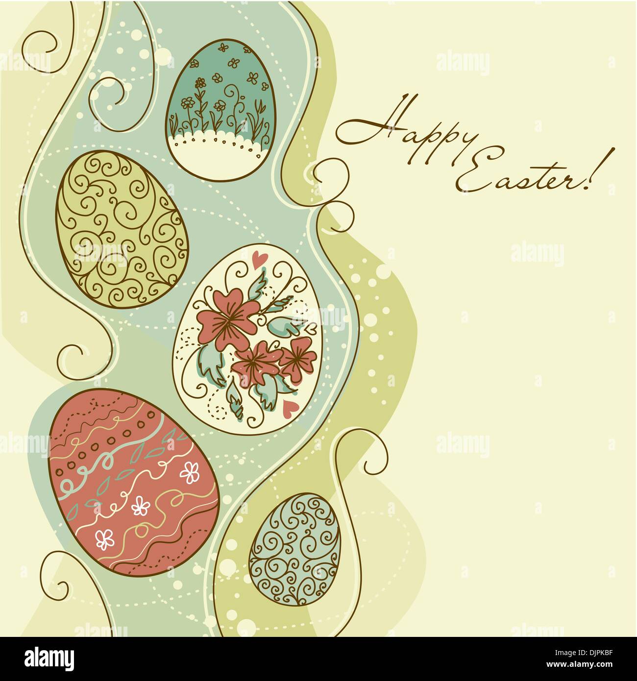 Retro Easter background Stock Vector Image & Art - Alamy