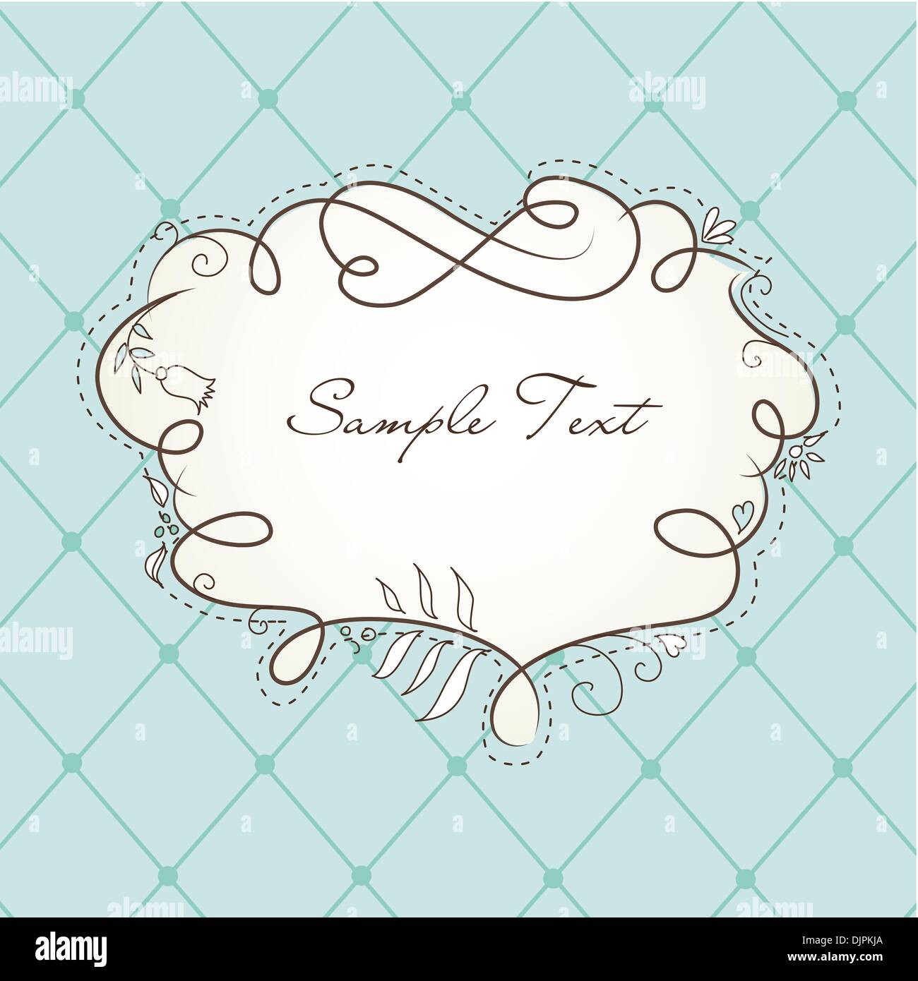 Cute Floral Frame Stock Vector Image & Art - Alamy