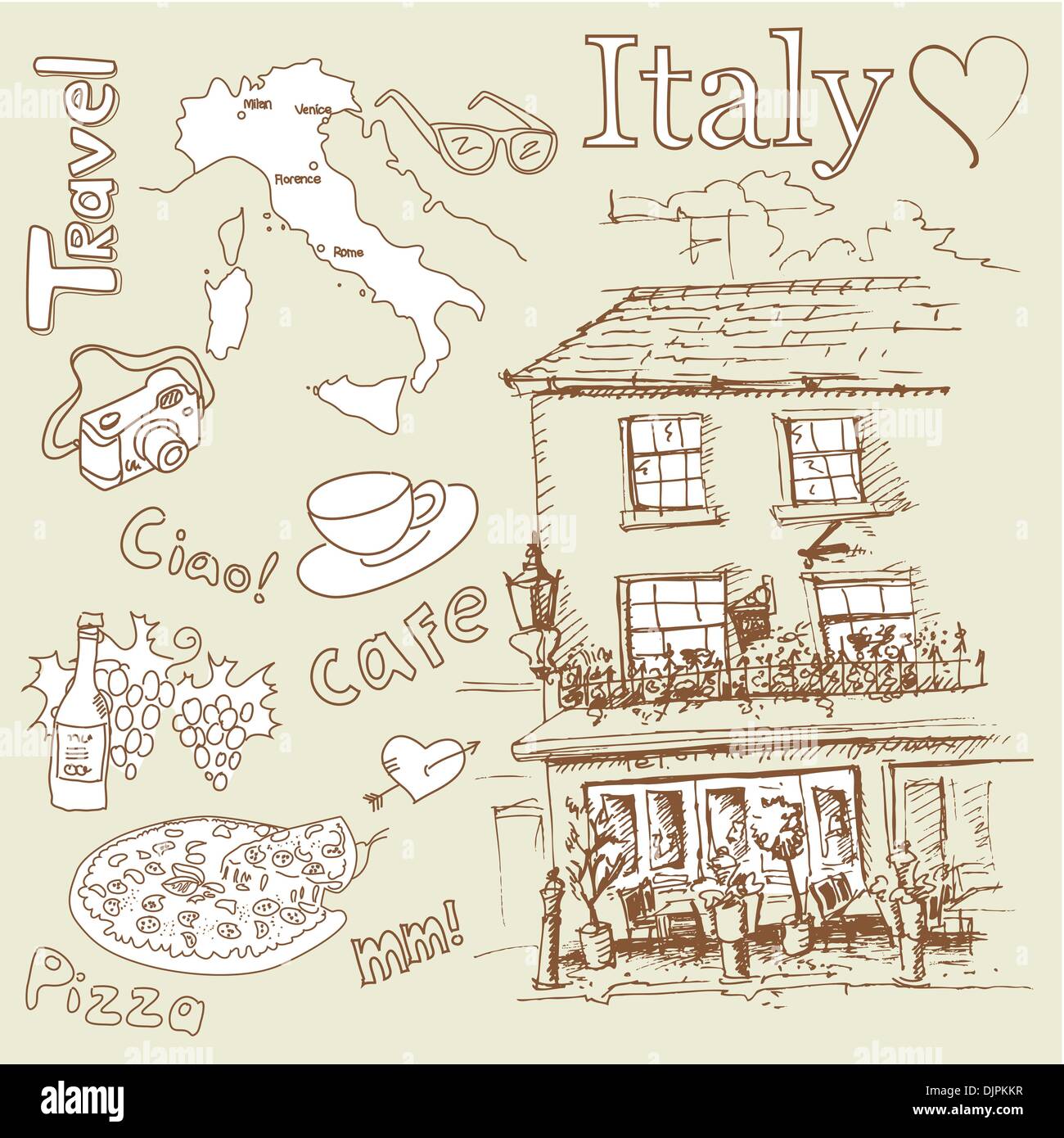 Italia backgrounds Stock Vector Images - Alamy