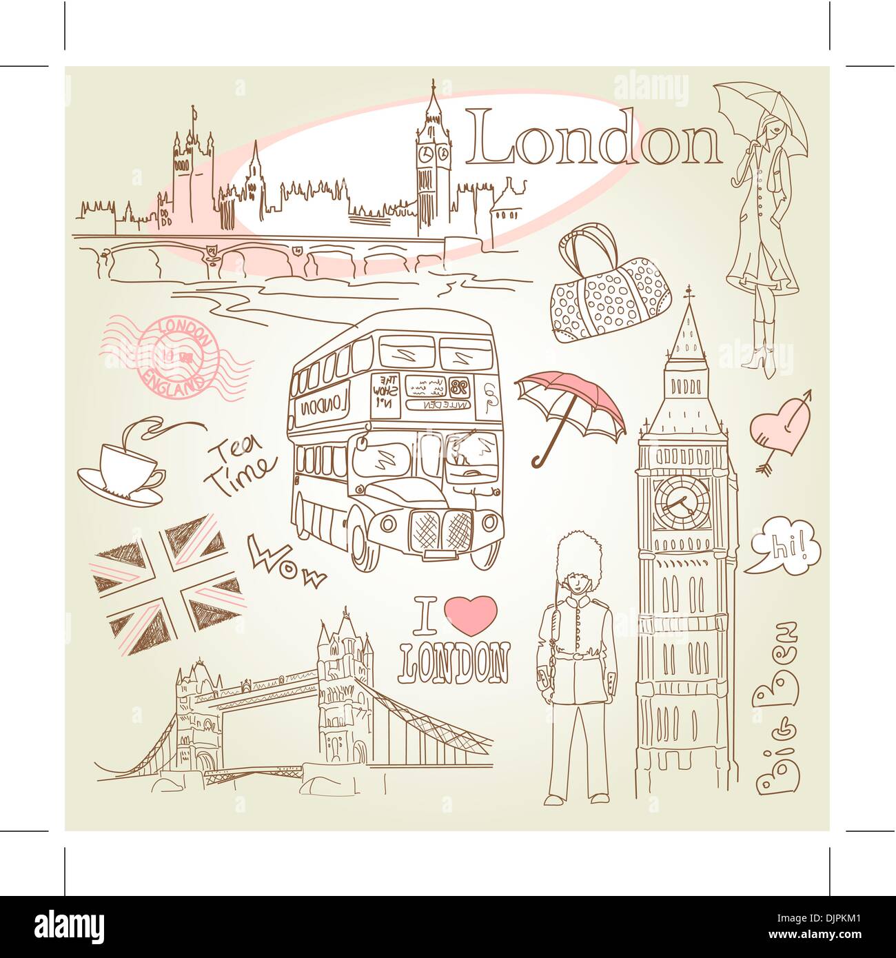 Sight seeing bus london Cut Out Stock Images & Pictures - Alamy