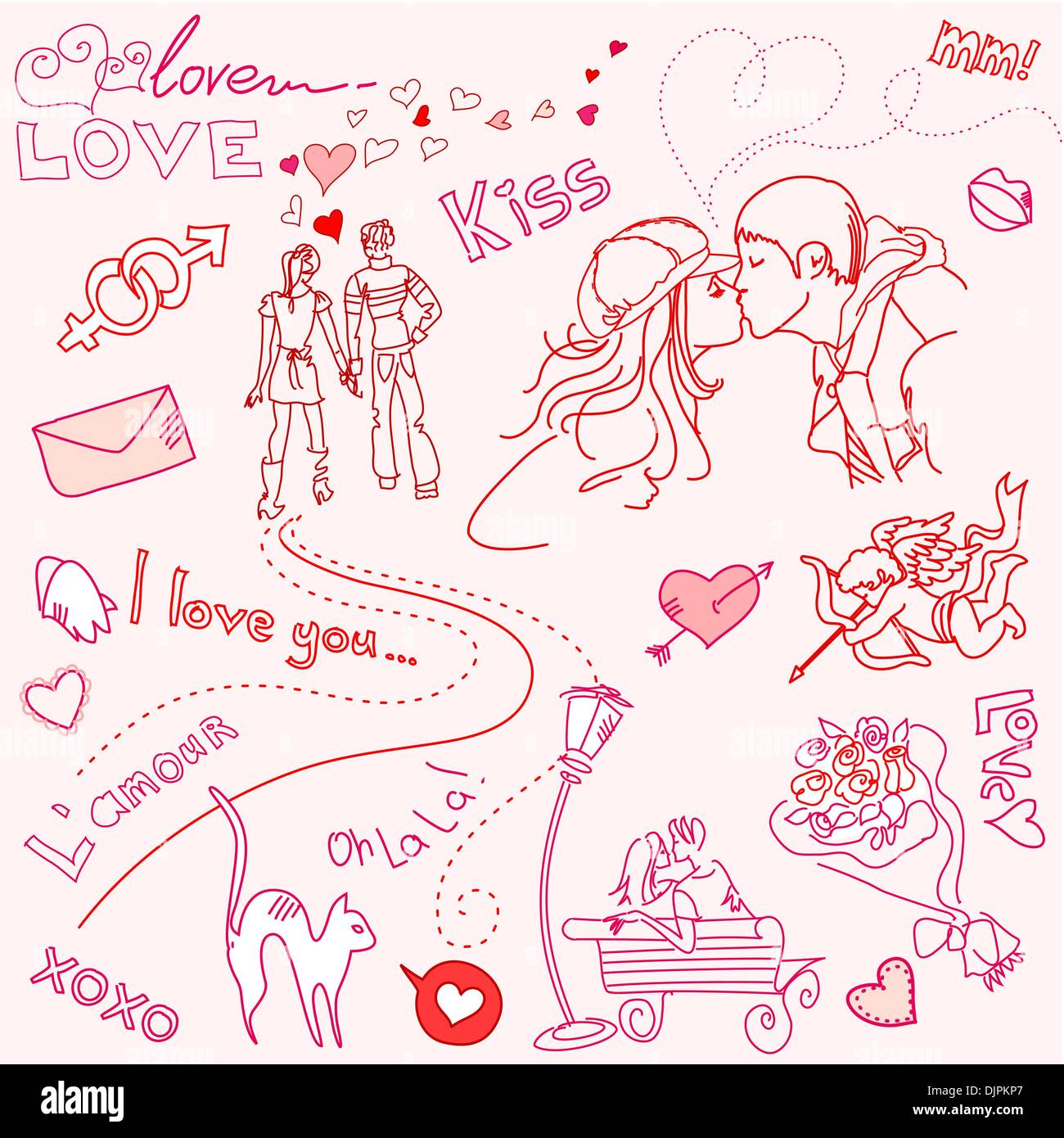 Funny arrow woman Stock Vector Images - Alamy