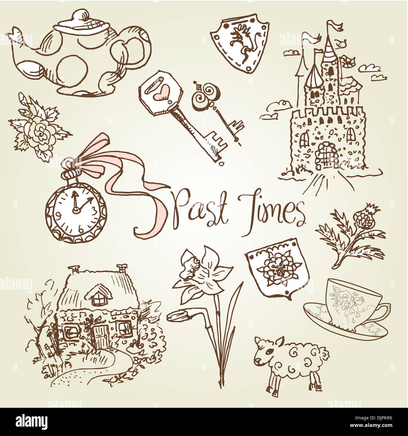 Victorian House England Rural Stock Vector Images - Alamy