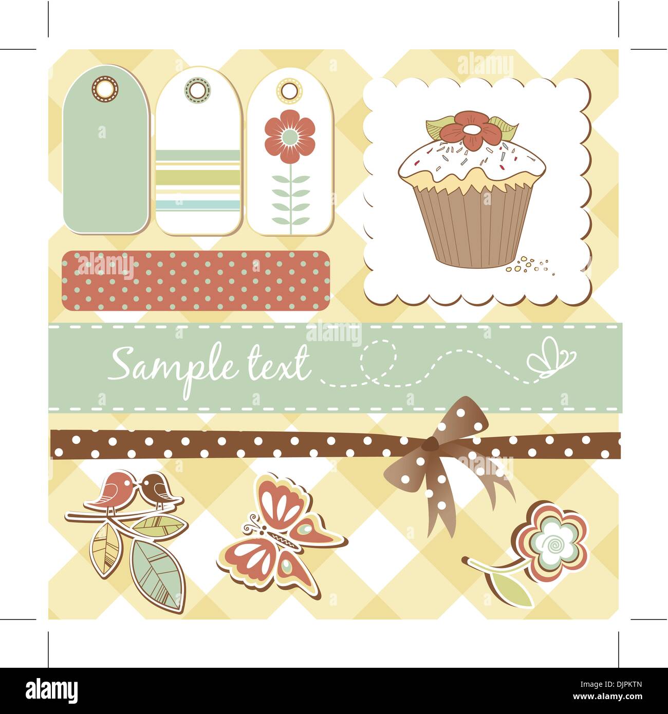 Cute scrapbooking elements Stock Vector Image & Art - Alamy