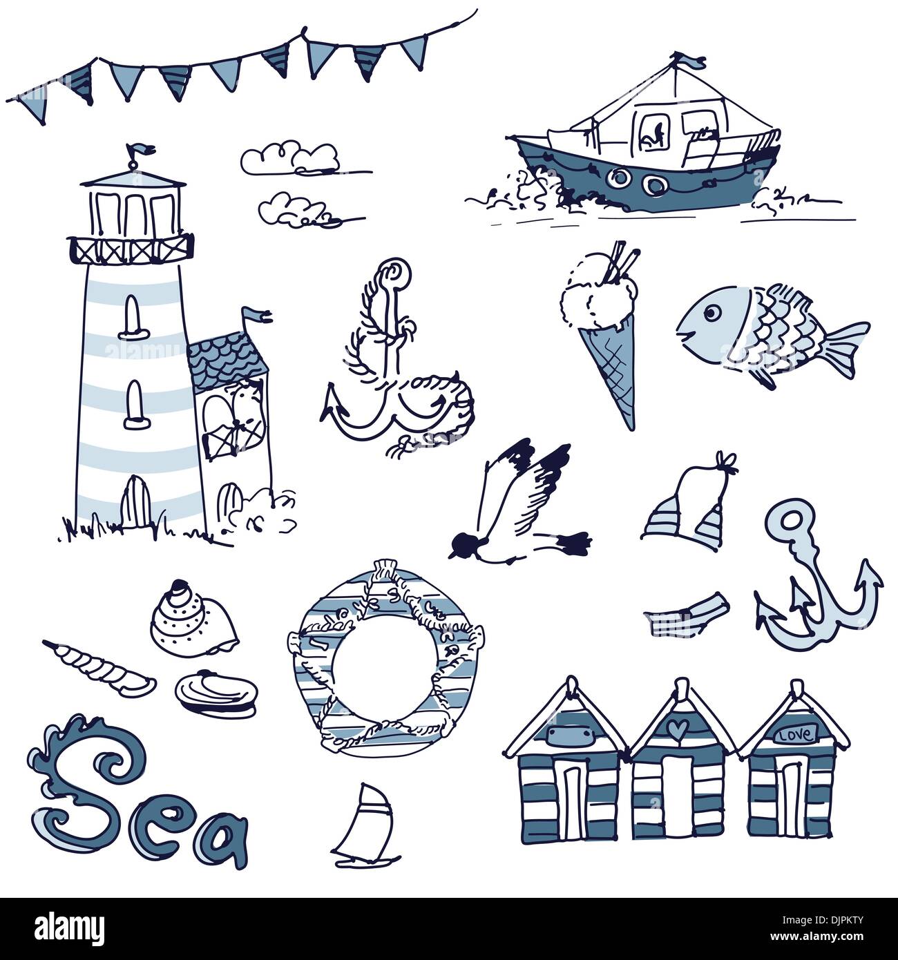 Swim flags Stock Vector Images - Alamy