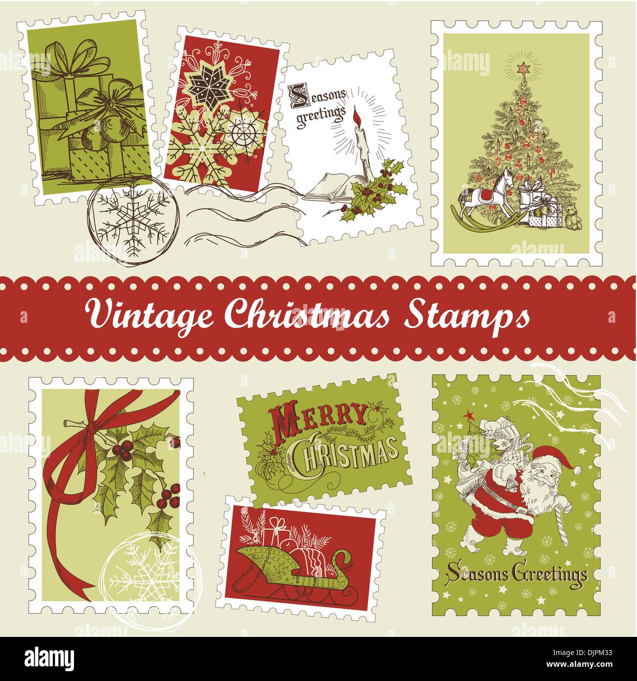 Vintage grunge letter box Stock Vector Images - Alamy