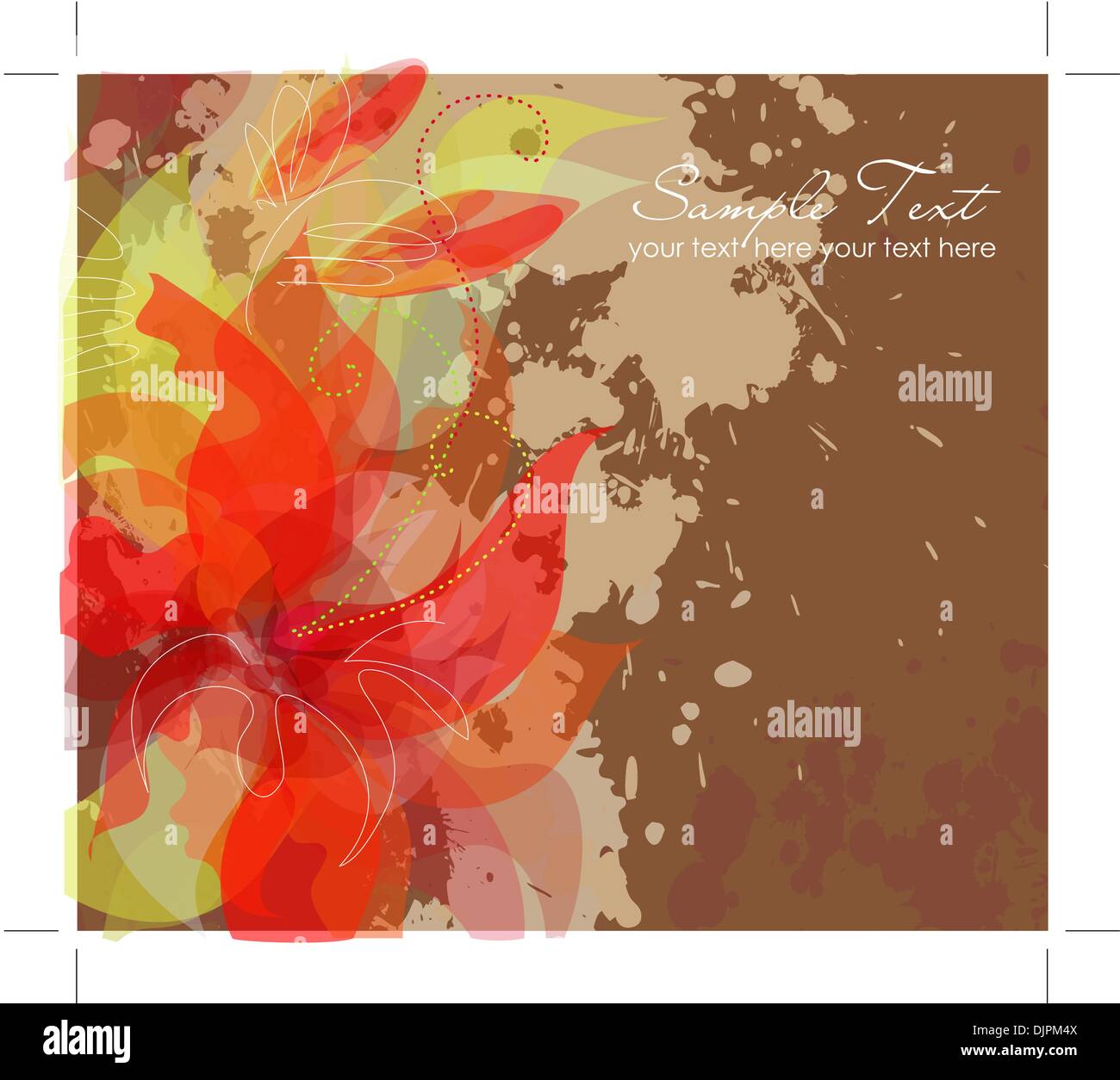 Artistic flower background Stock Vector Image & Art - Alamy