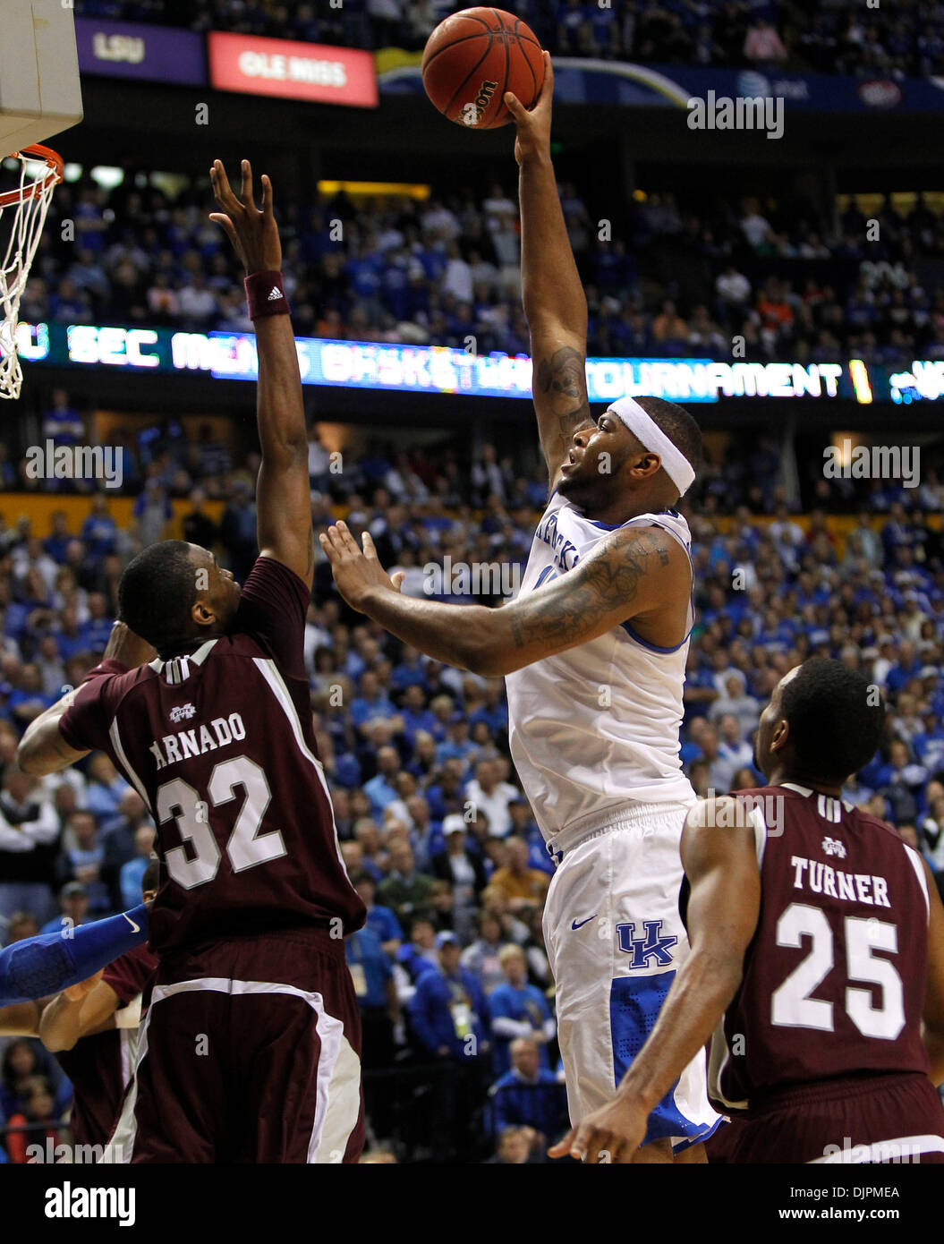 Mar. 14, 2010 - Nashville, Kentucky, USA - Kentucky's DeMarcus Cousins ...