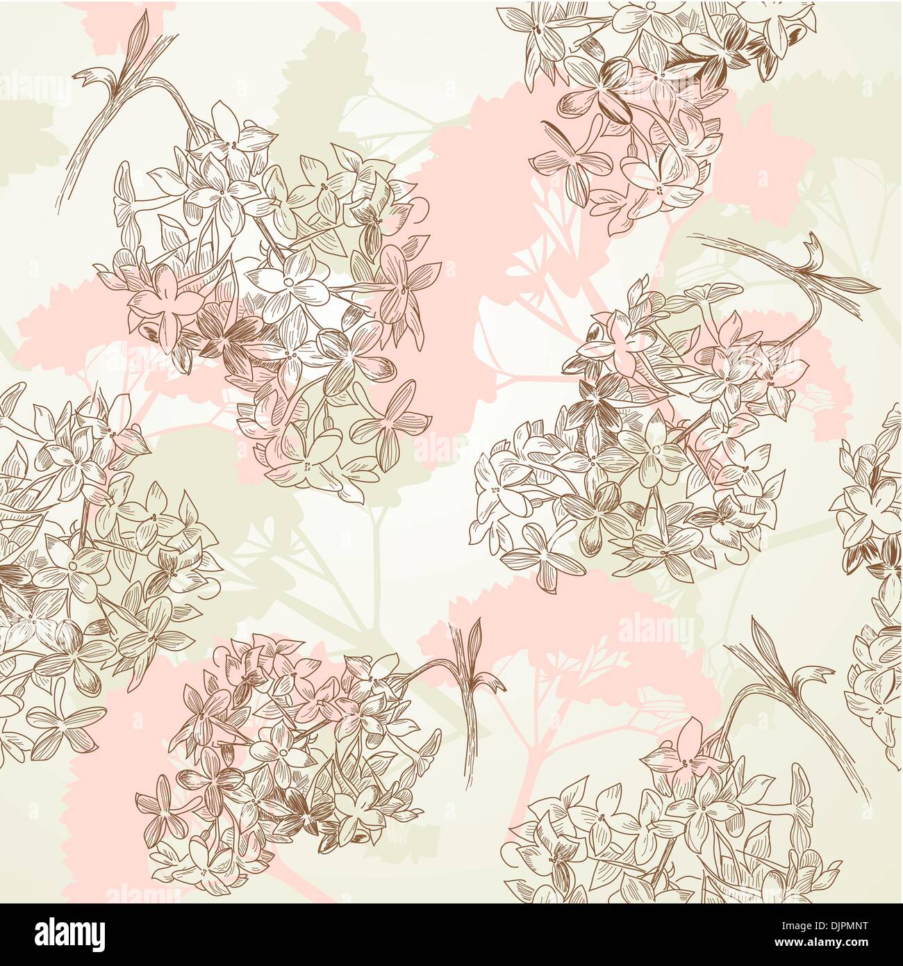 vintage floral pattern Stock Vector Image & Art - Alamy