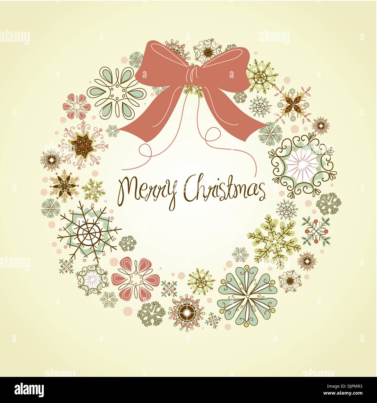 Heart wreath frame made Stock Vector Images - Alamy