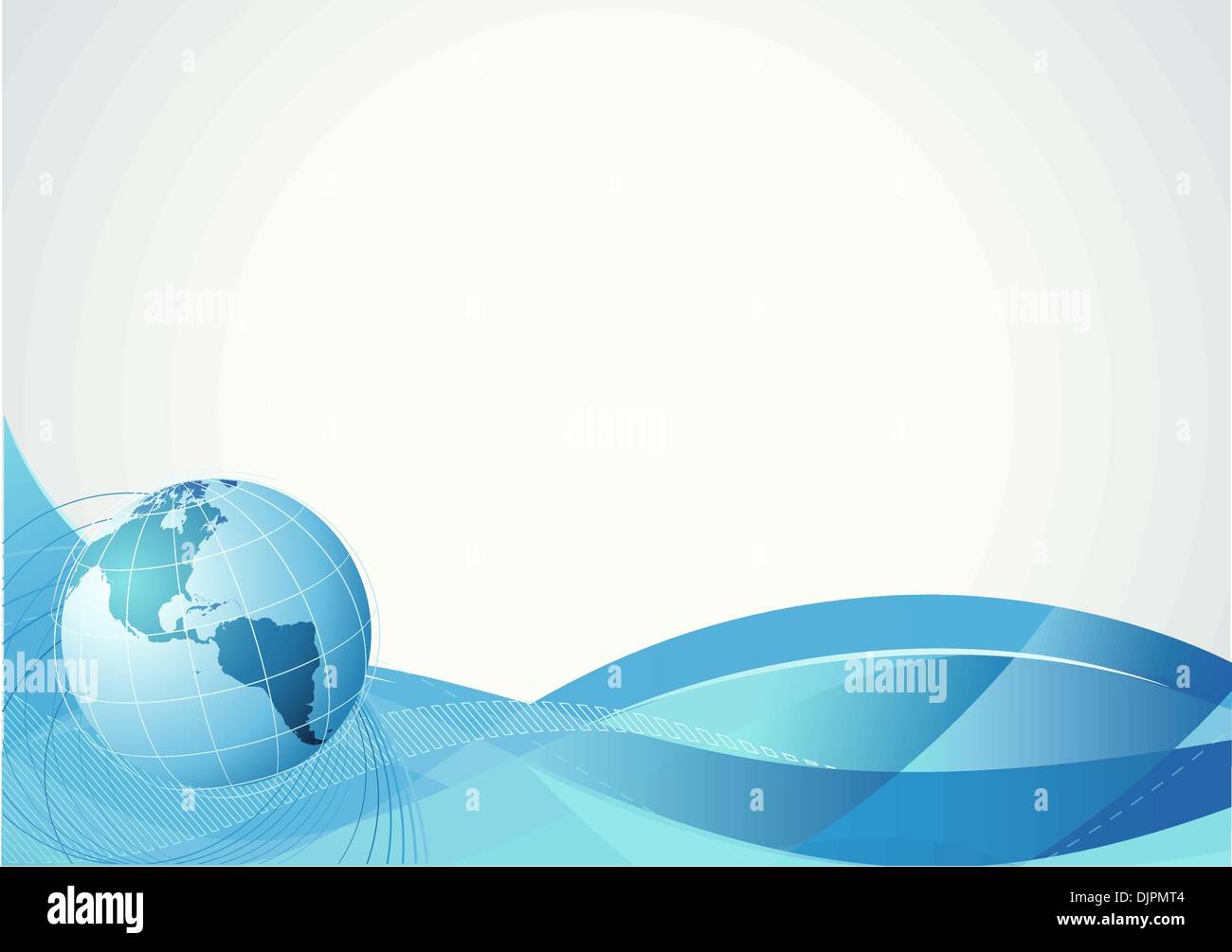 Vector illustration of blue abstract lines background - composition of ...