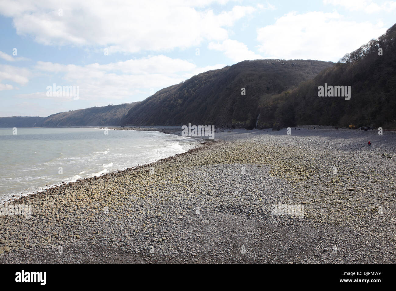 pebble beach devon Stock Photo - Alamy