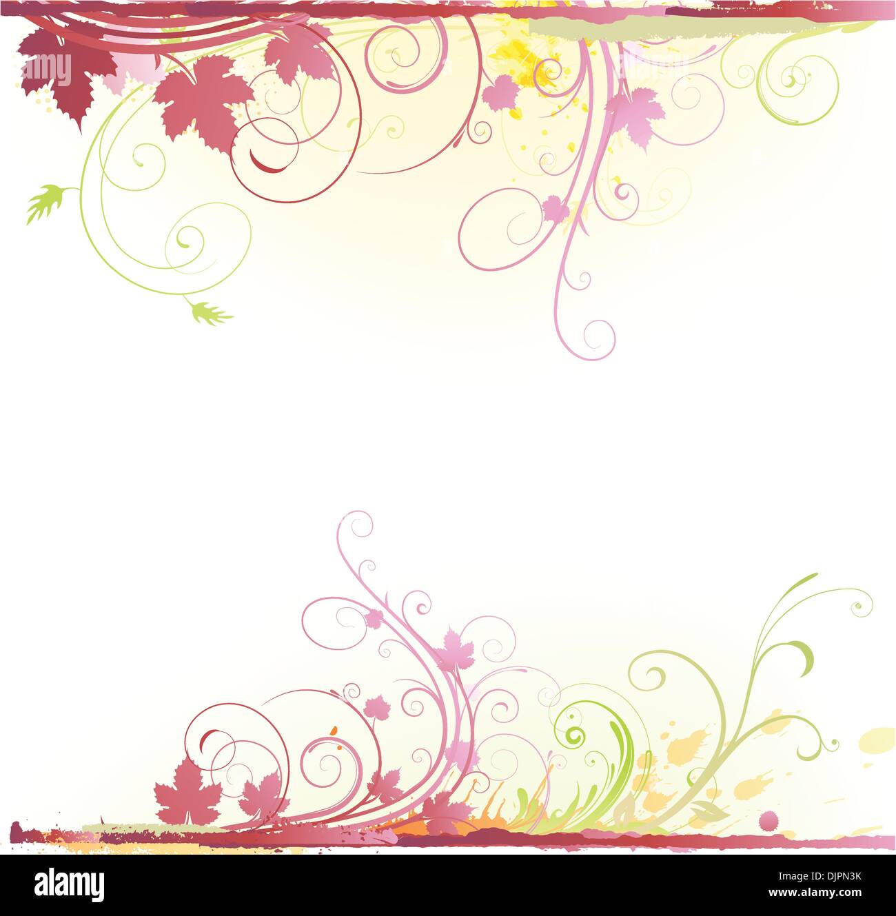 Vector illustration of style Floral Decorative background Stock Vector ...