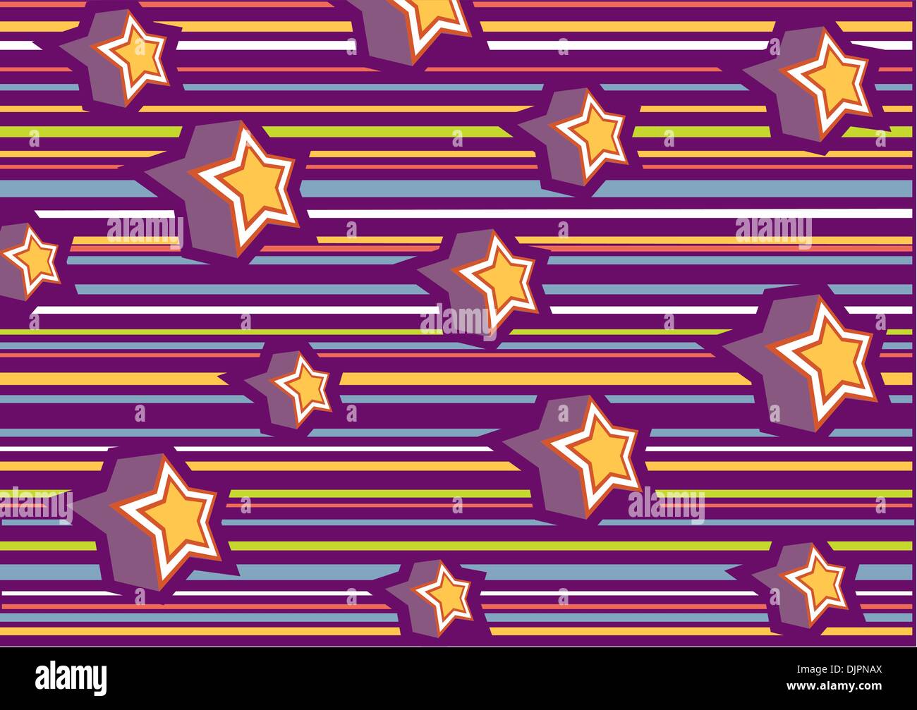 Vector illustration of funky background with cool stars Stock Vector ...