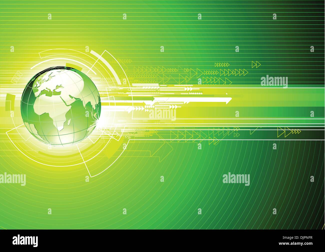 Vector illustration of abstract hi-tech Background with Glossy Earth ...