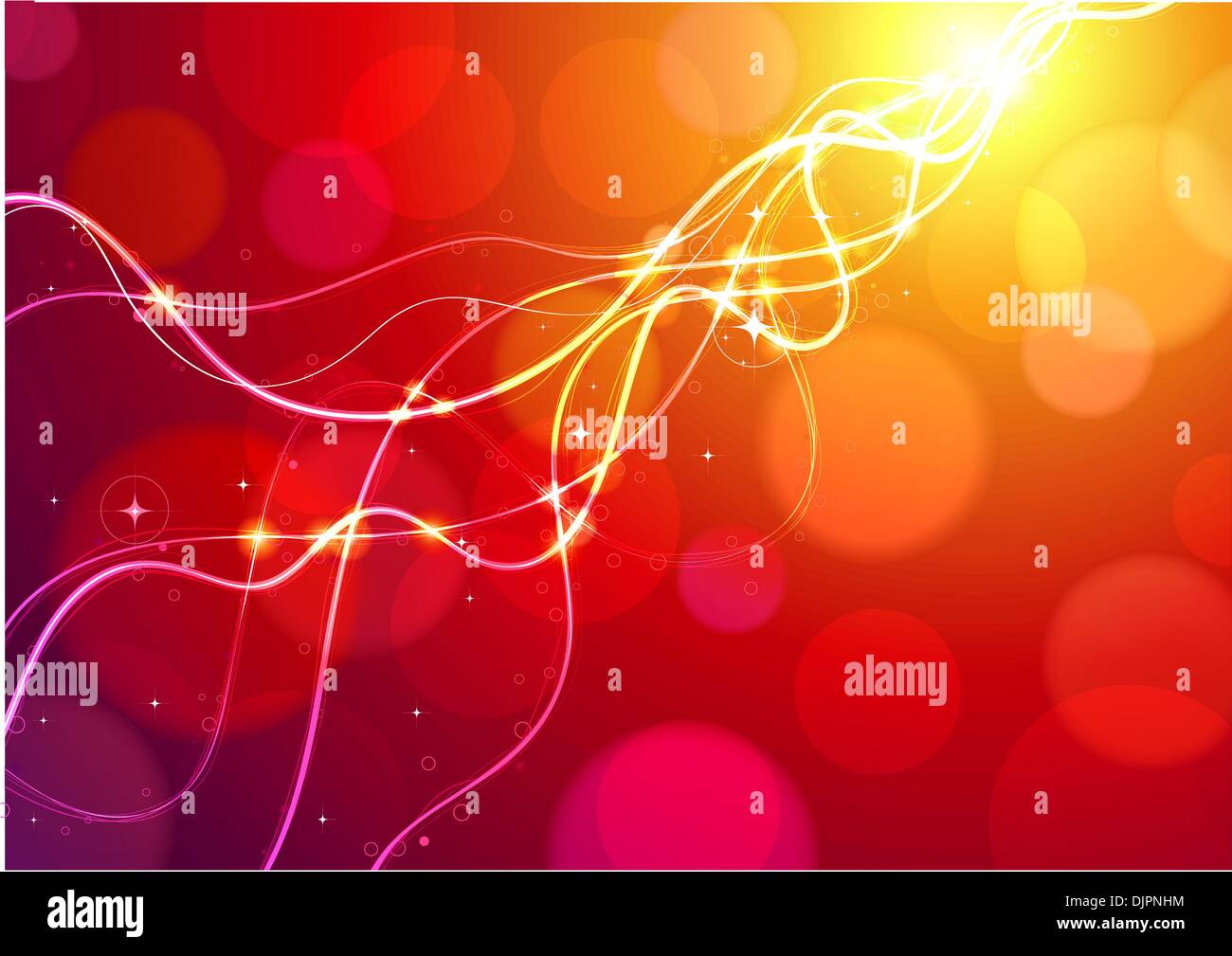 Vector illustration of red abstract glowing background resembling ...