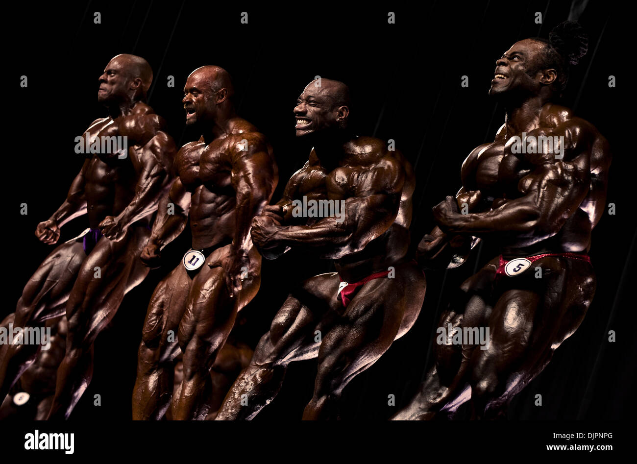 March 6, 2010 - Columbus, Ohio, USA - Competitors pose off during the ...