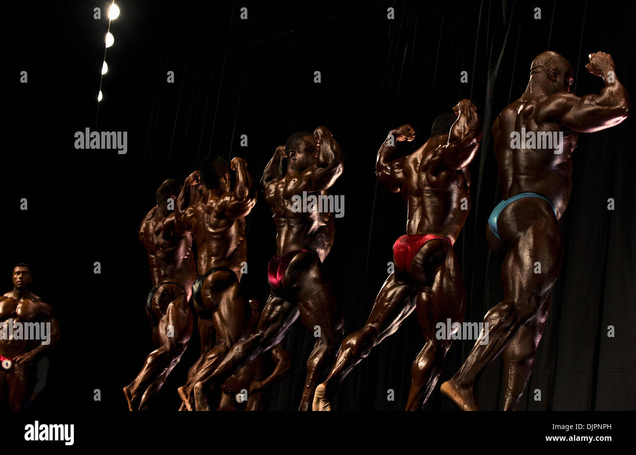March 6, 2010 - Columbus, Ohio, USA - Competitors pose off during the ...