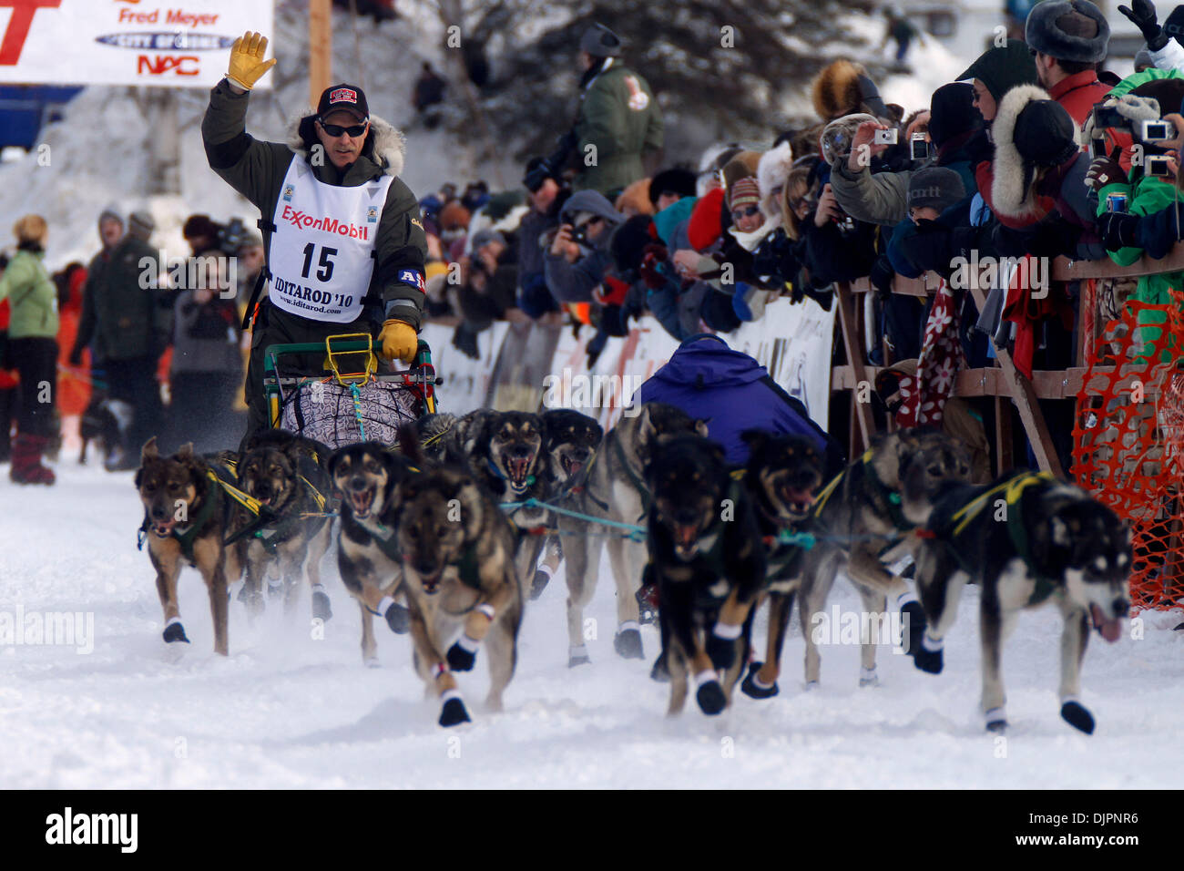 Mar 07, 2010 - Willow, Alaska, USA - Four-time Iditarod champion JEFF ...