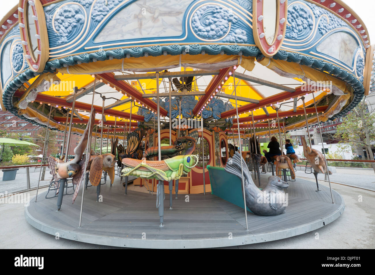 The Greenway Carousel opened on Boston's Rose Kennedy Greenway on Aug ...